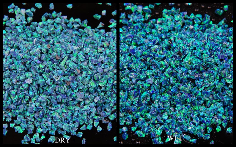 Ocean Blue Crushed Opal – Inlay Material, DIY Crafts - Etsy Australia