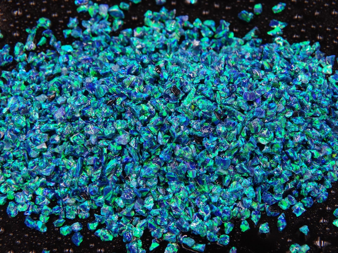 Ocean Blue Crushed Opal – Inlay Material, DIY Crafts - Etsy UK