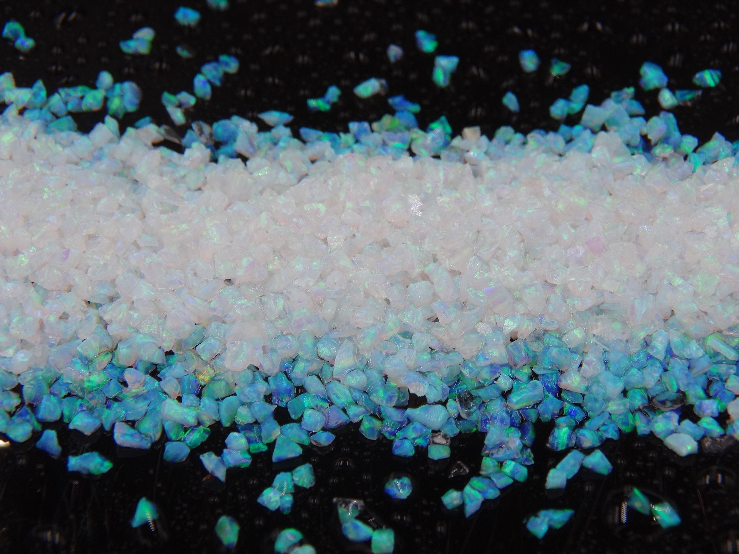 Crushed Opal Green Ice / Premium Inlay Material | Etsy