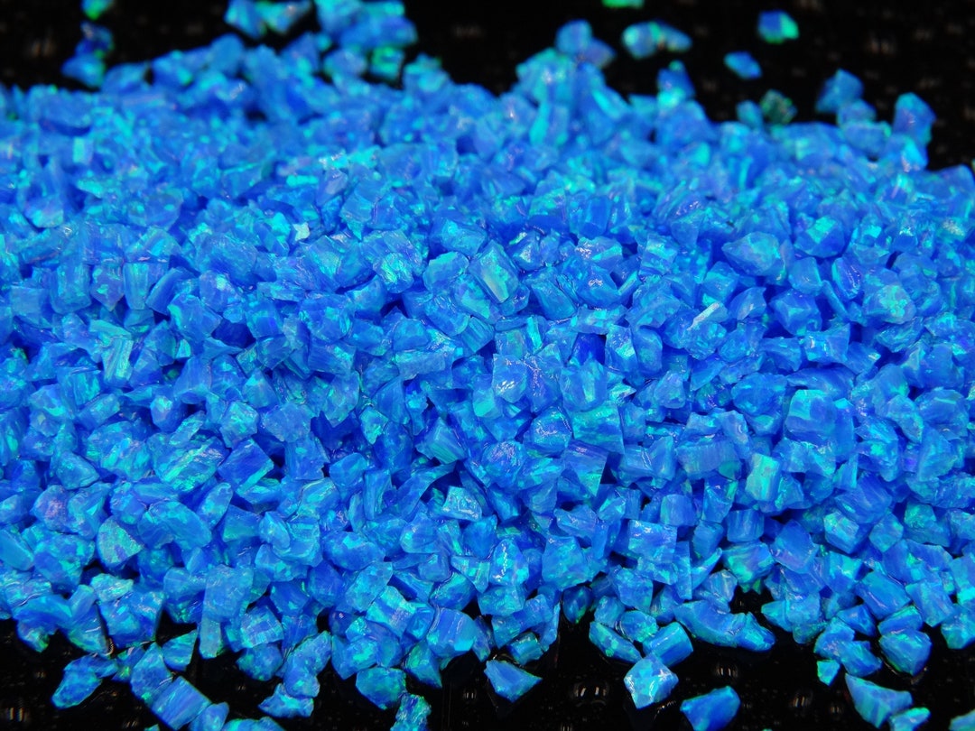 Blue Ice Crushed Opal – Jewelry Inlay Material - Etsy