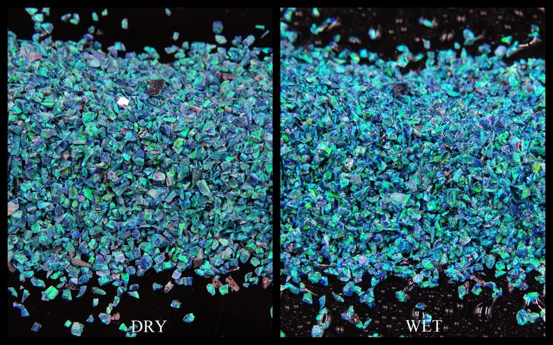 Ocean Blue Crushed Opal – Inlay Material, DIY Crafts - Etsy Australia
