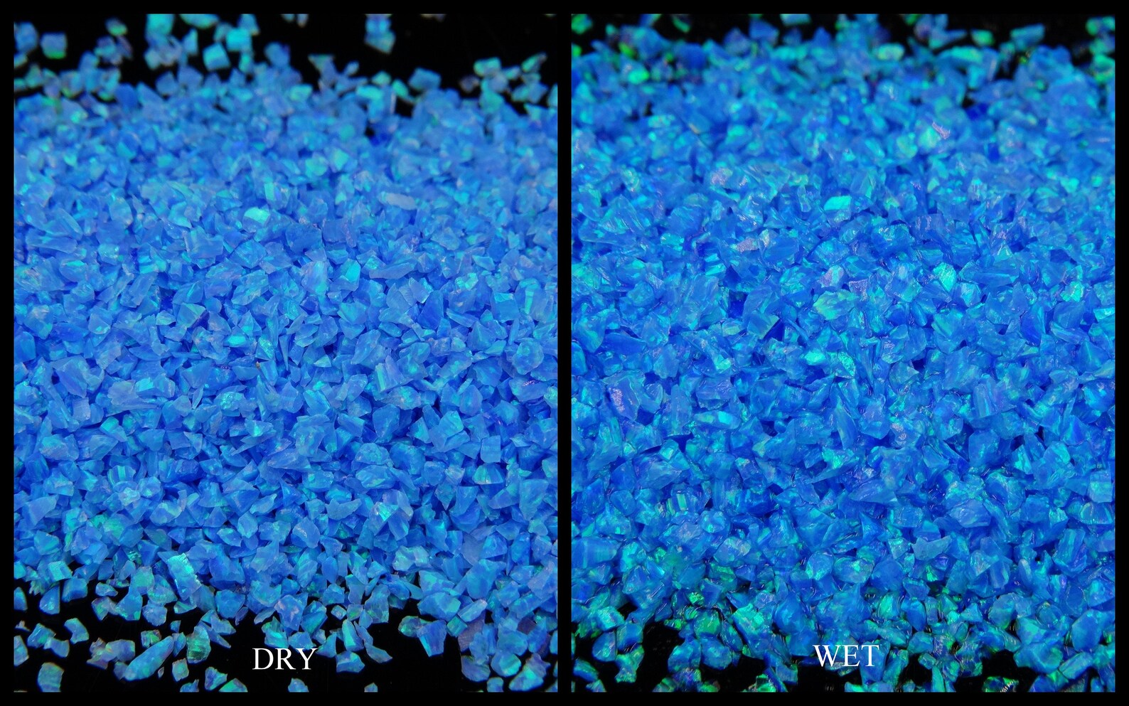 Crushed Opal blue Ice / Premium Inlay Material | Etsy