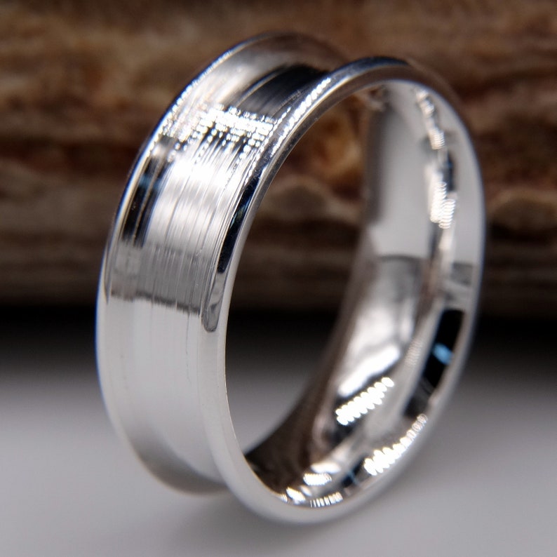 Sterling Silver Ring Blank for Inlay - Etsy