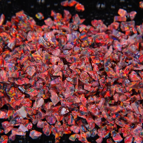 Crushed Opal flaming / Premium Inlay Material - Etsy