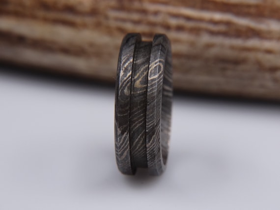 Damascus steel ring blank store