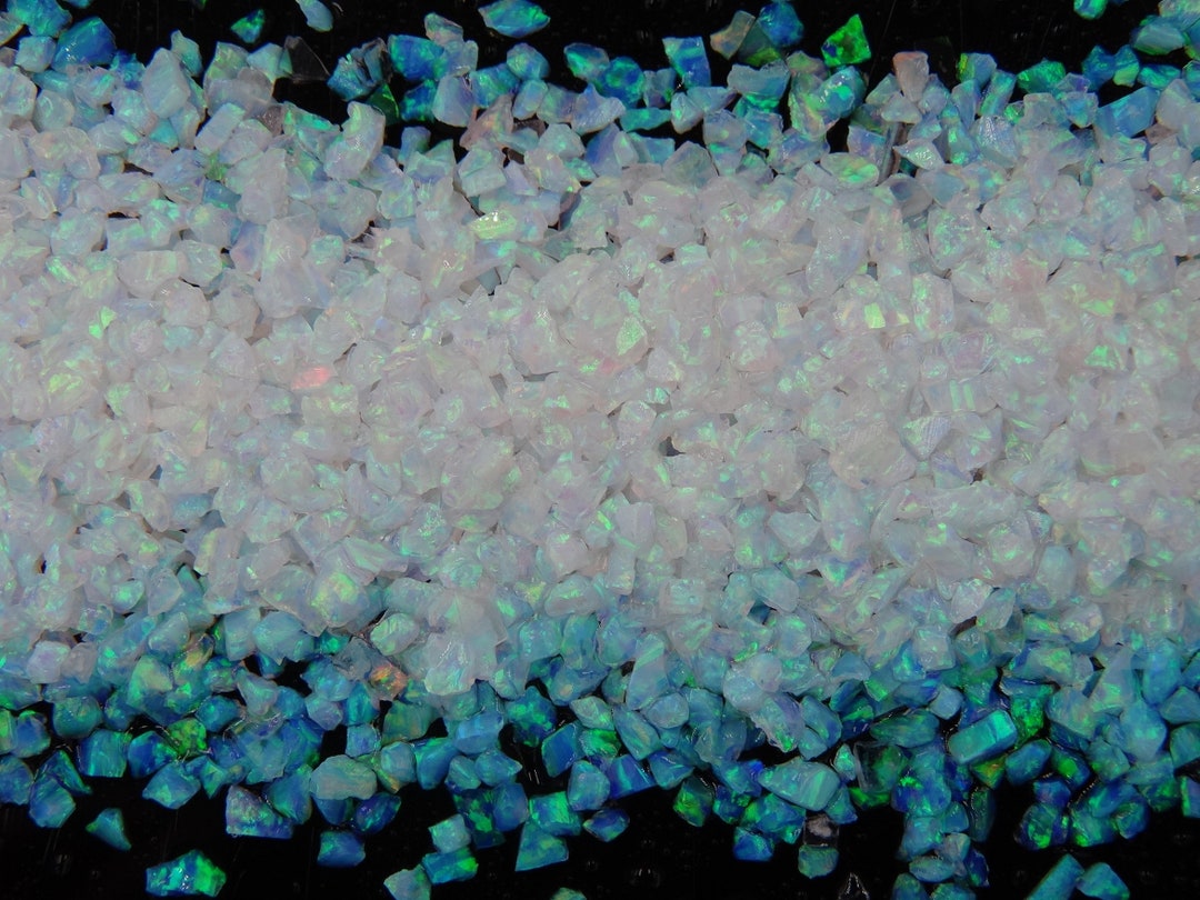 Crushed Opal green Ice / Premium Inlay Material for Jewelry, Woodwork ...