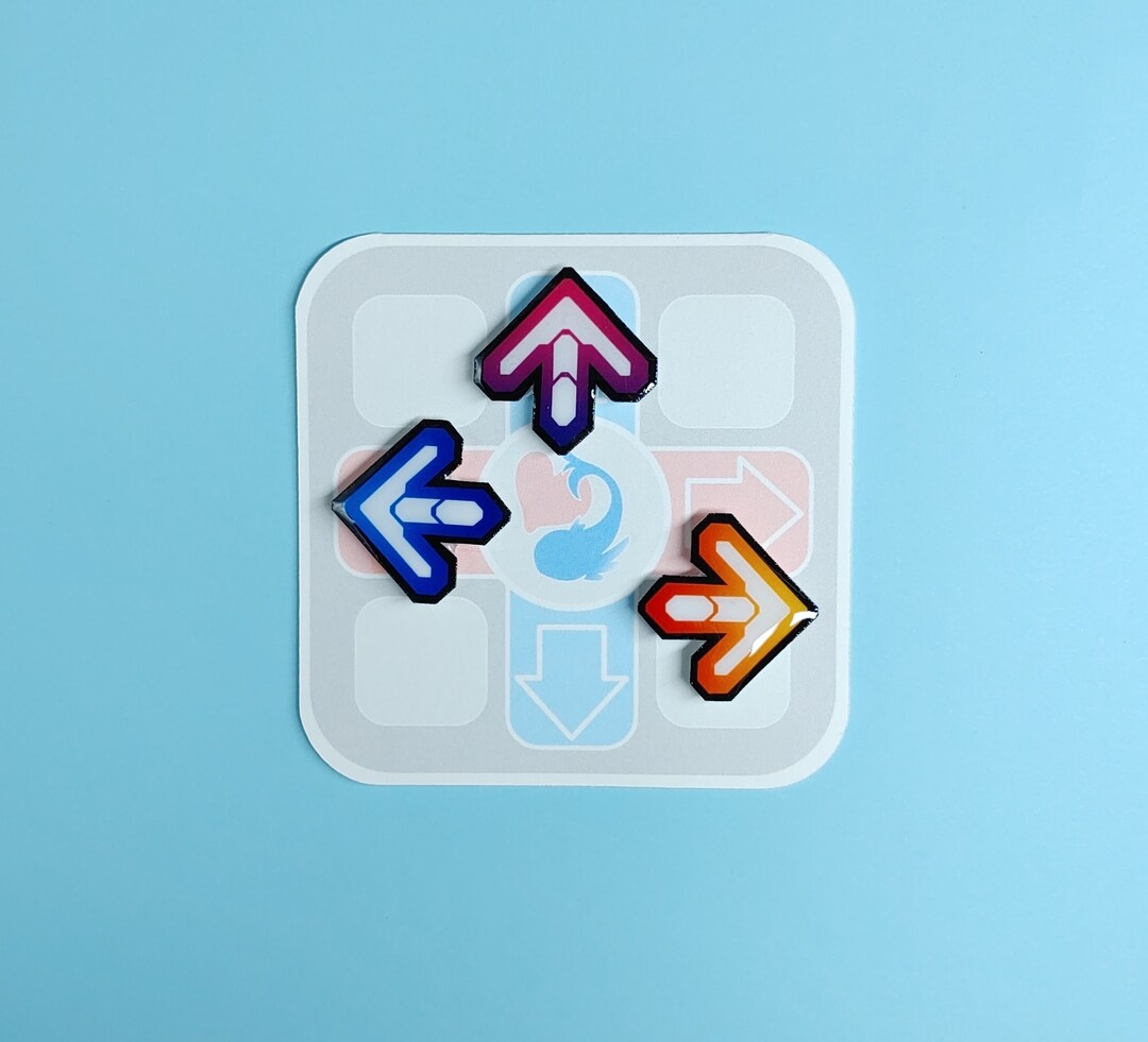 DDR Arrows Rainbow Set of 3 Needle Minders or Cute Magnet for - Etsy