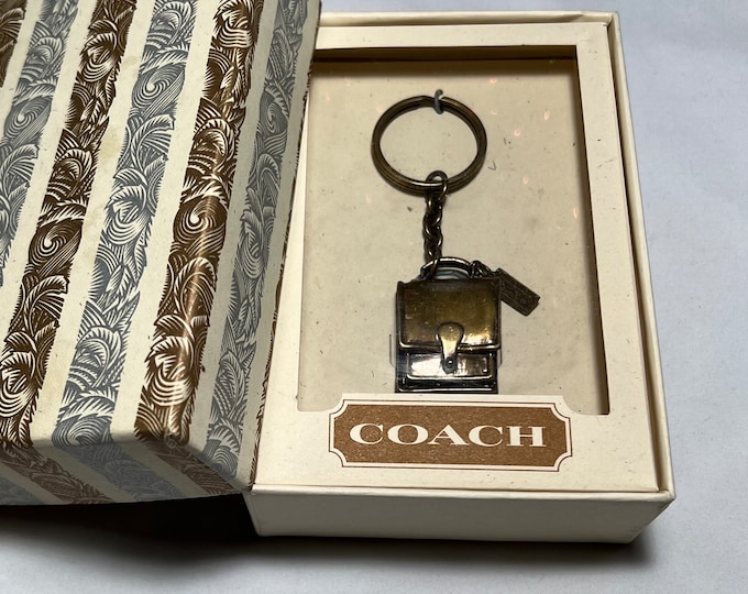 Vintage Coach City Bag Key Fob - Etsy