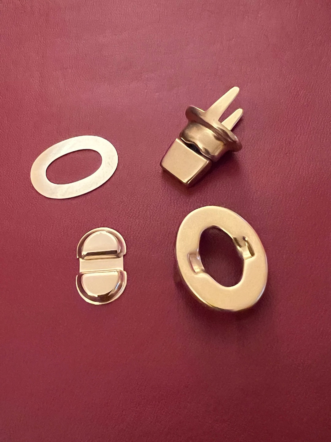 New Style (4PC) Turnlock Set Brass Replacement for Many Vintage Coach ...