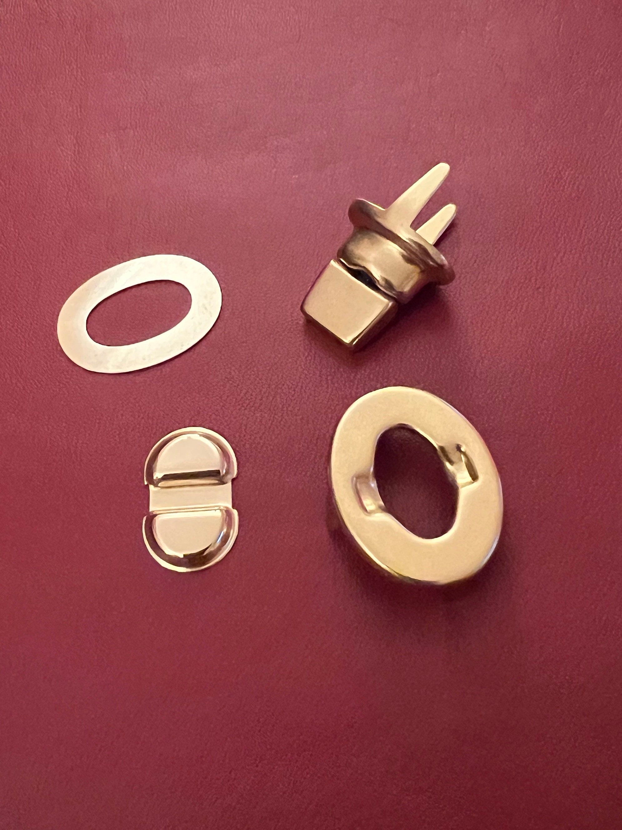 COACH NEW 4-PC Turnlock Set Brass Replacement for Many Vintage Coach ...