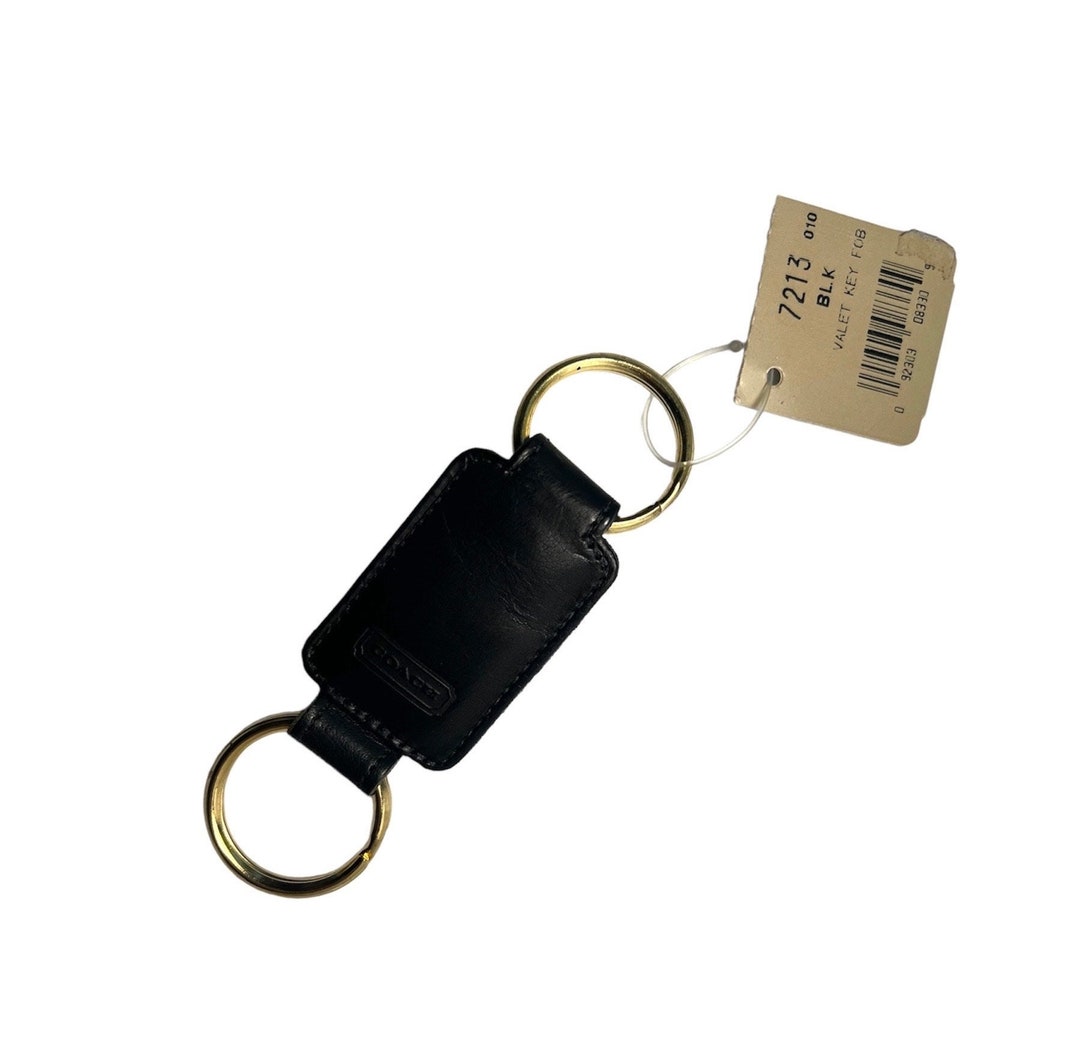 Coach *VINTAGE* Valet Key Fob #7213 Black NEW With Tags!! - Etsy