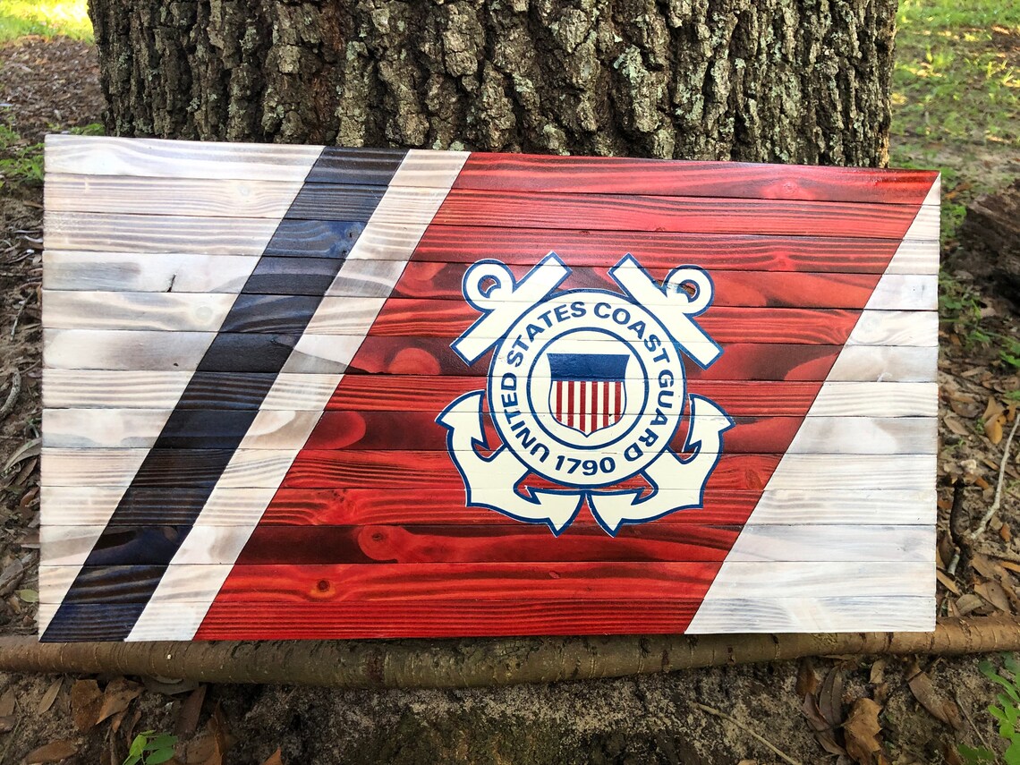 Custom Design Small Handcrafted Flag Rustic Wood Flag | Etsy