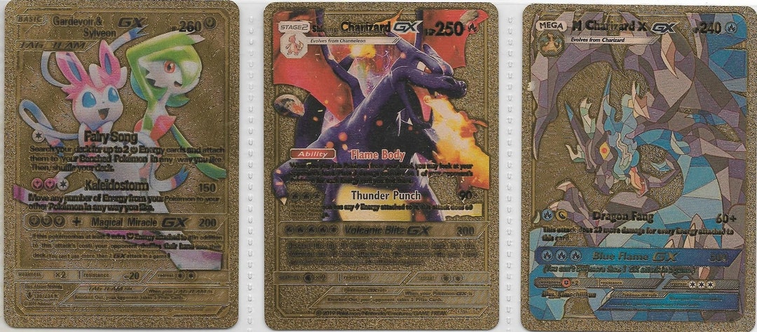 3 POKEMON GOLD Card Lot Random Selection - Etsy