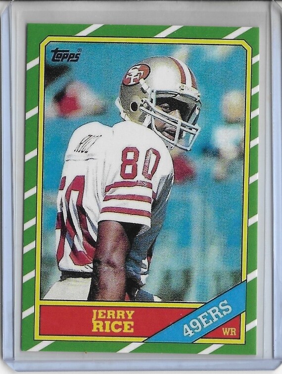 Collectibles Memorabilia Art & Collectibles 1986 Topps Jerry Rice ...