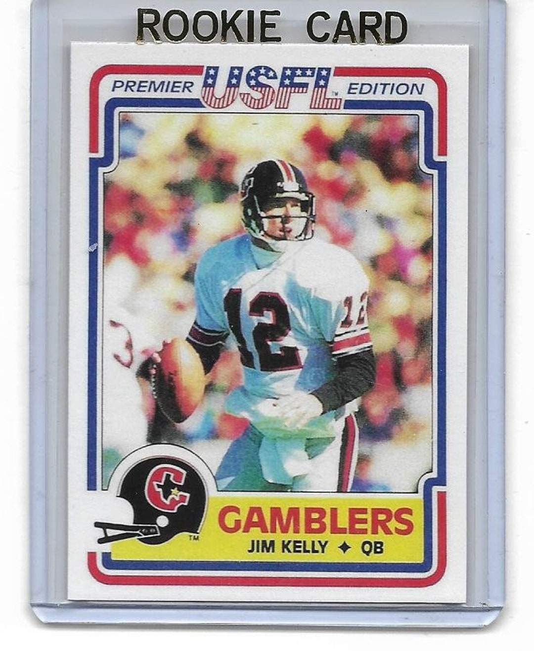 QB 1984 Topps 36 Jim Kelly USFL Rookie Reprint Card Card - Etsy