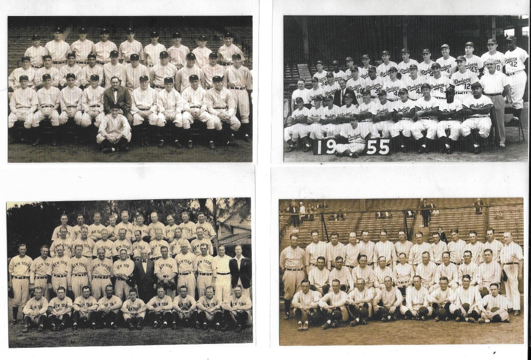 TEAM Vintage Style MLB Great Team Cards w/ fasc. auto 1927 , 1932, 1939 ...