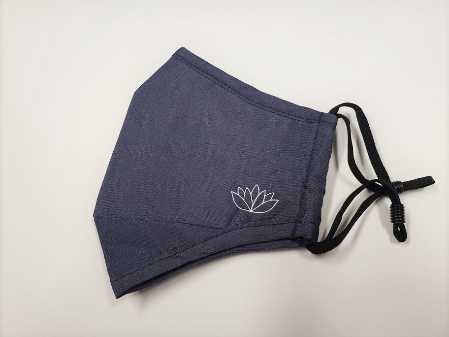 Adjustable 4 Layer Face Mask With Filter Pocket / 100% Cotton Washable ...