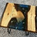Epoxy Table Live Edge / Pebble Decor Table, Live End Table / Coffee ...