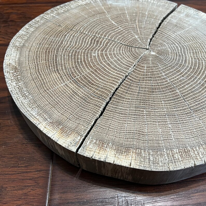 Sanded Oak End Grain Wood Slab Live Edge Tabletop Wood Slab - Etsy