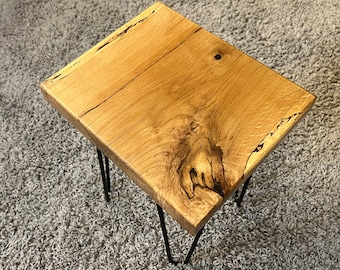 Round Epoxy Table Live Edge / Live End Table / Coffee Table / Epoxy ...