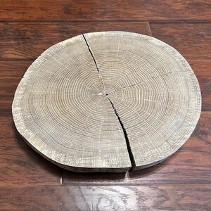 Sanded Oak End Grain Wood Slab, Live Edge Tabletop, Wood Slab - Etsy