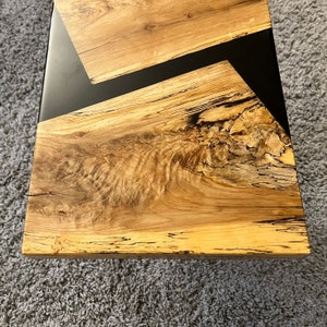 Epoxy Table Live Edge / Side Table / Slab Epoxy Table / Live End Table ...