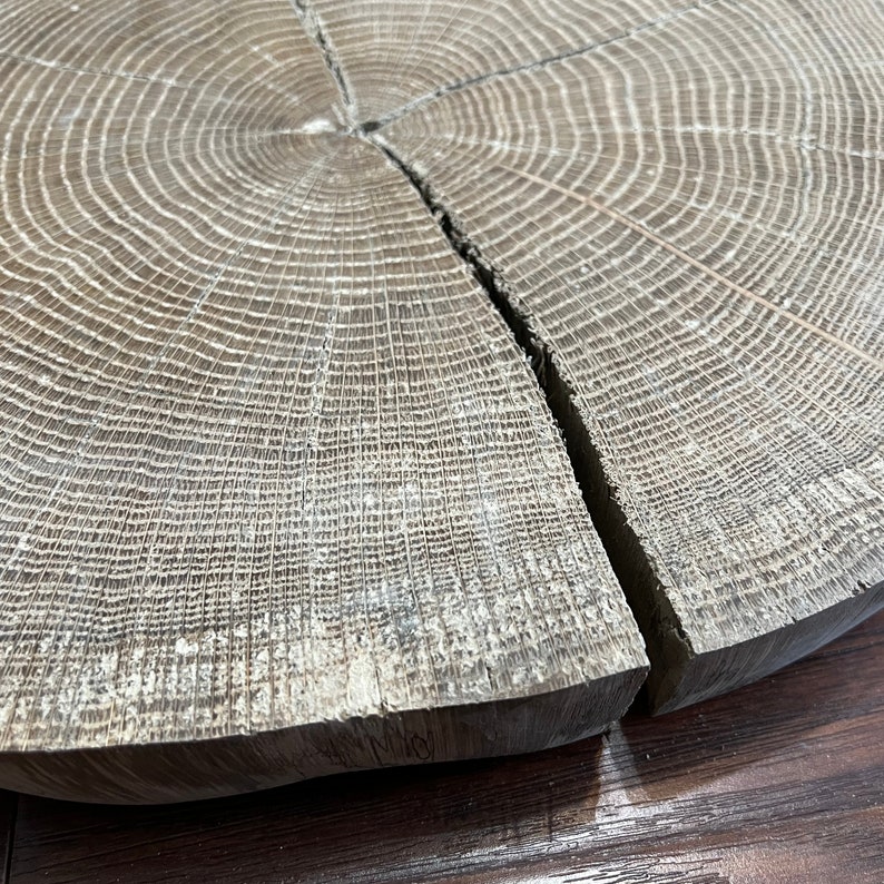 Sanded Oak End Grain Wood Slab Live Edge Tabletop Wood Slab - Etsy