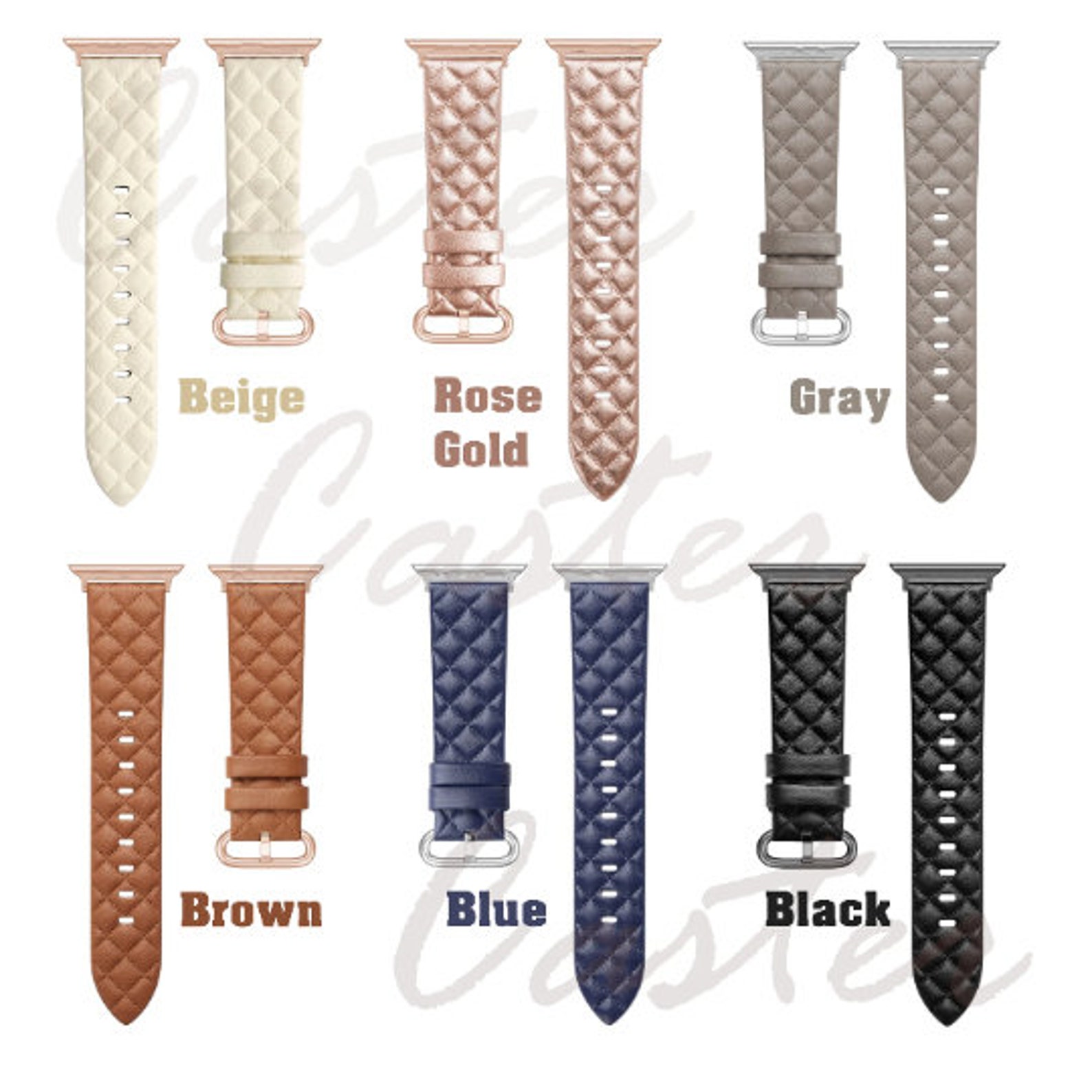 Leather Modern Style Design Band Compatible With Apple Watch Series 11 ...