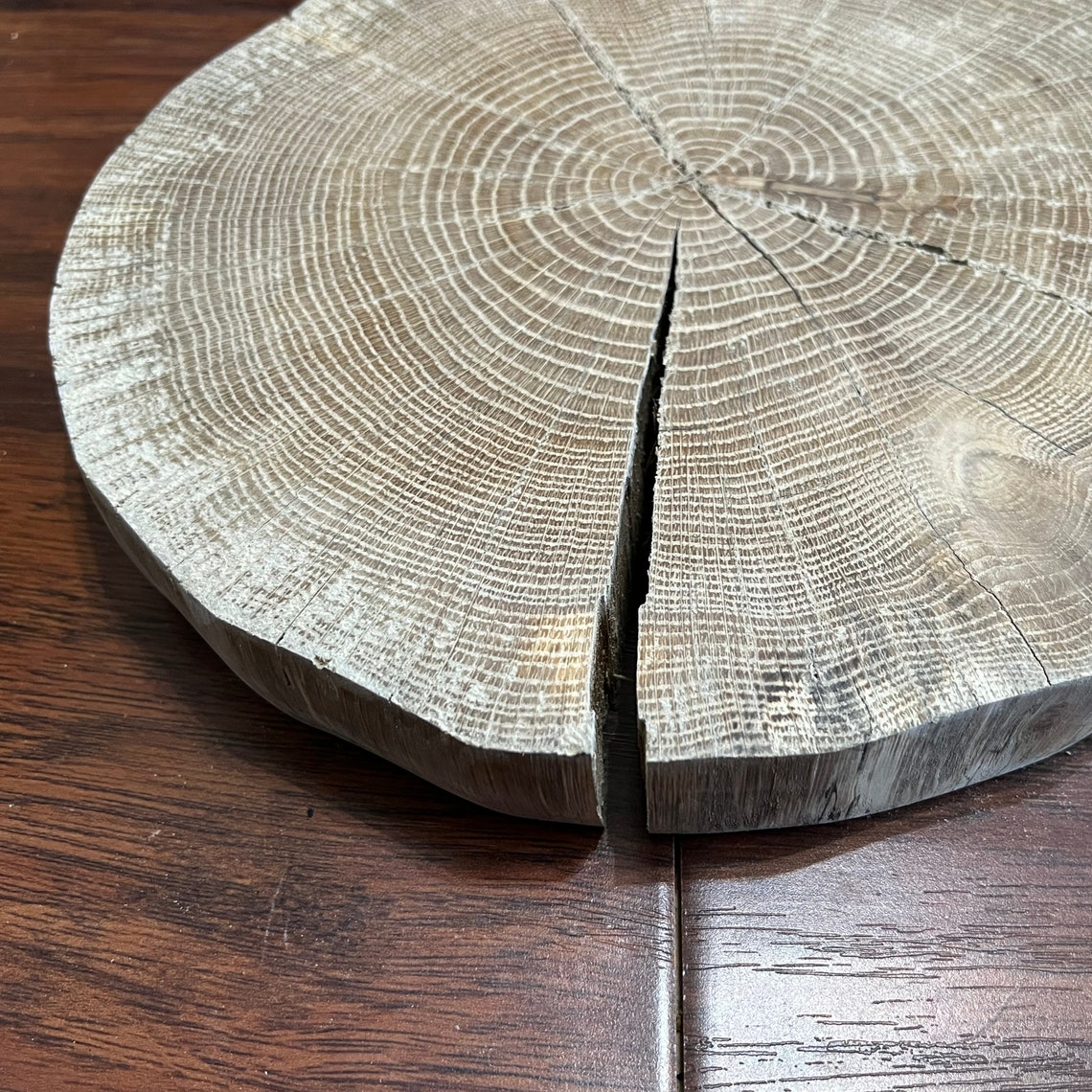 Sanded Oak End Grain Wood Slab Live Edge Tabletop Wood Slab - Etsy