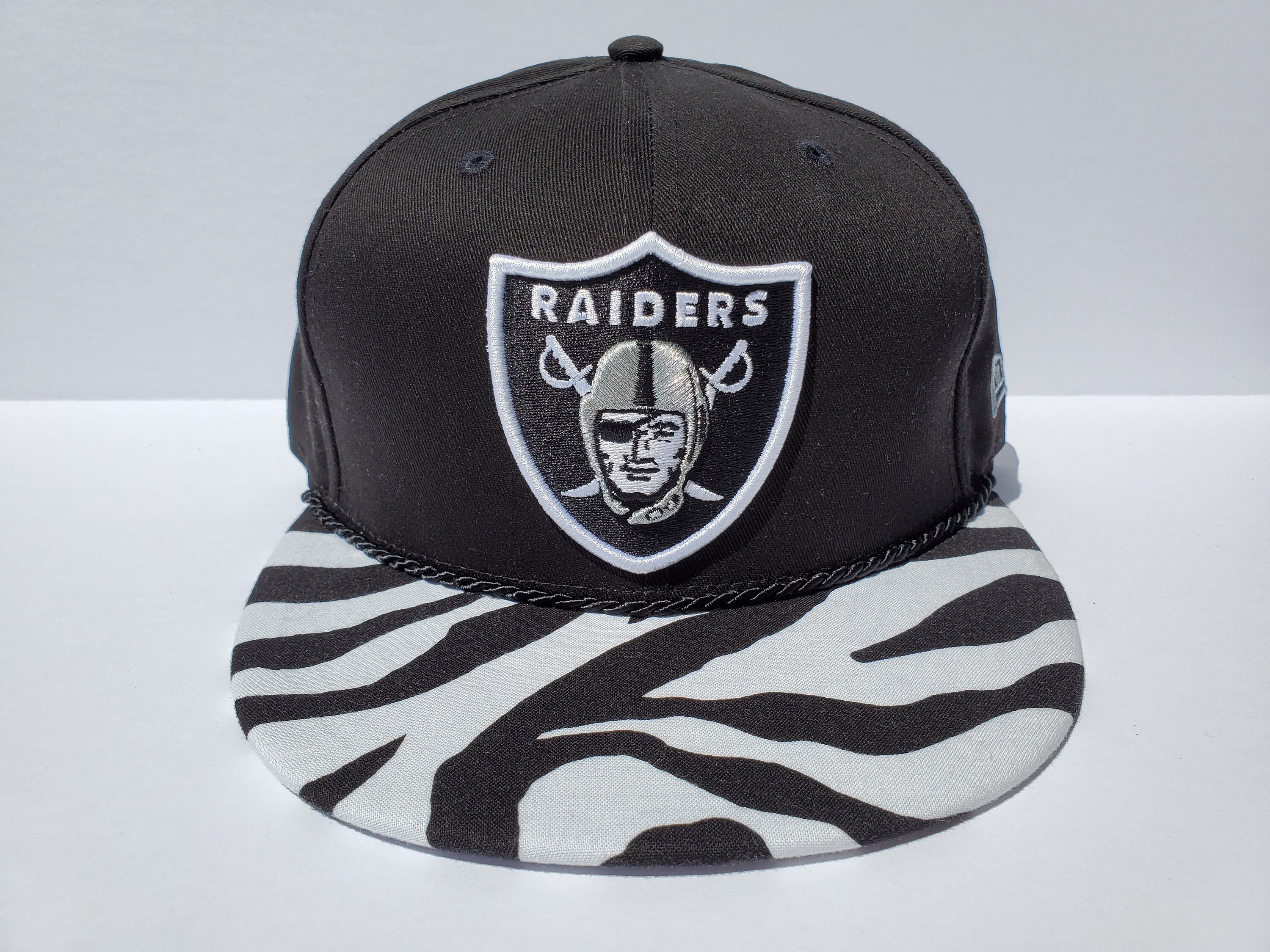 NFL Las Vegas Raiders Custom Snapback: Zebra | Etsy