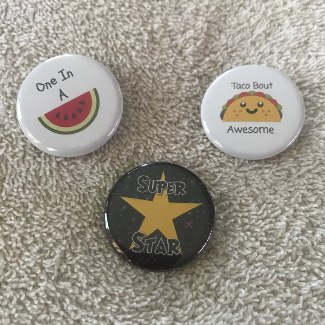 Inspirational / Reward / Congratulations Pin Back Buttons - Set or ...