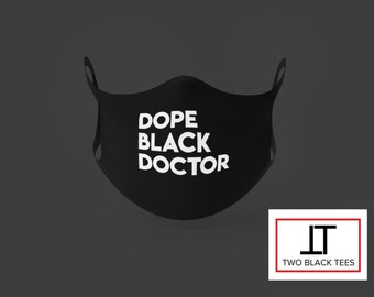 Dope Black Therapist Reusable Washable Face Mask | Etsy