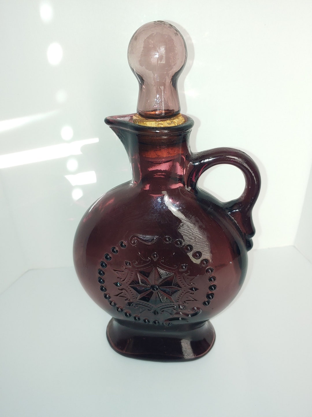 Amethyst Purple Decanter, Vintage Pitcher - Etsy