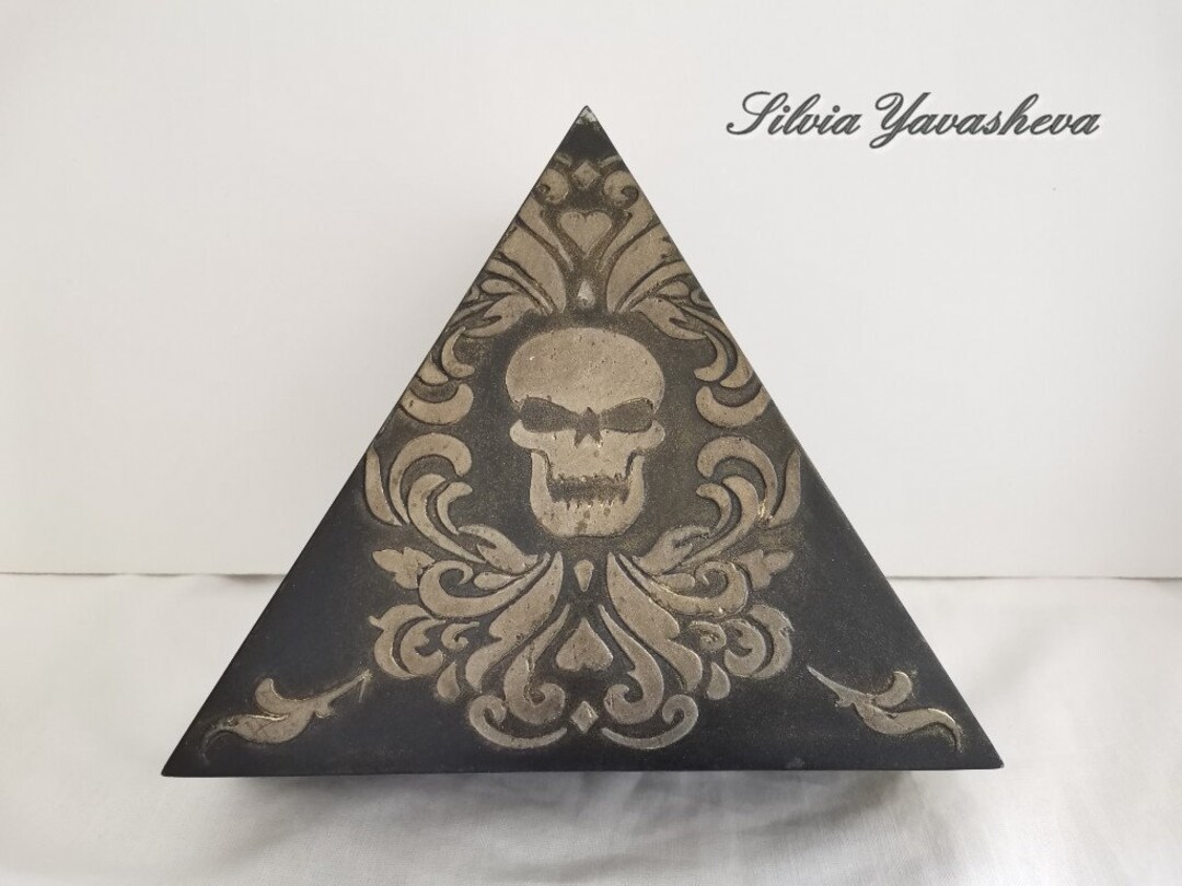 Gothic Drawer Box Skull Box Black Goth Box Gothic Trinket Box Jewelry ...