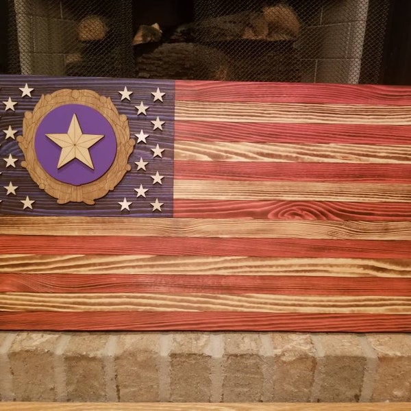 Rustic Flag - Etsy