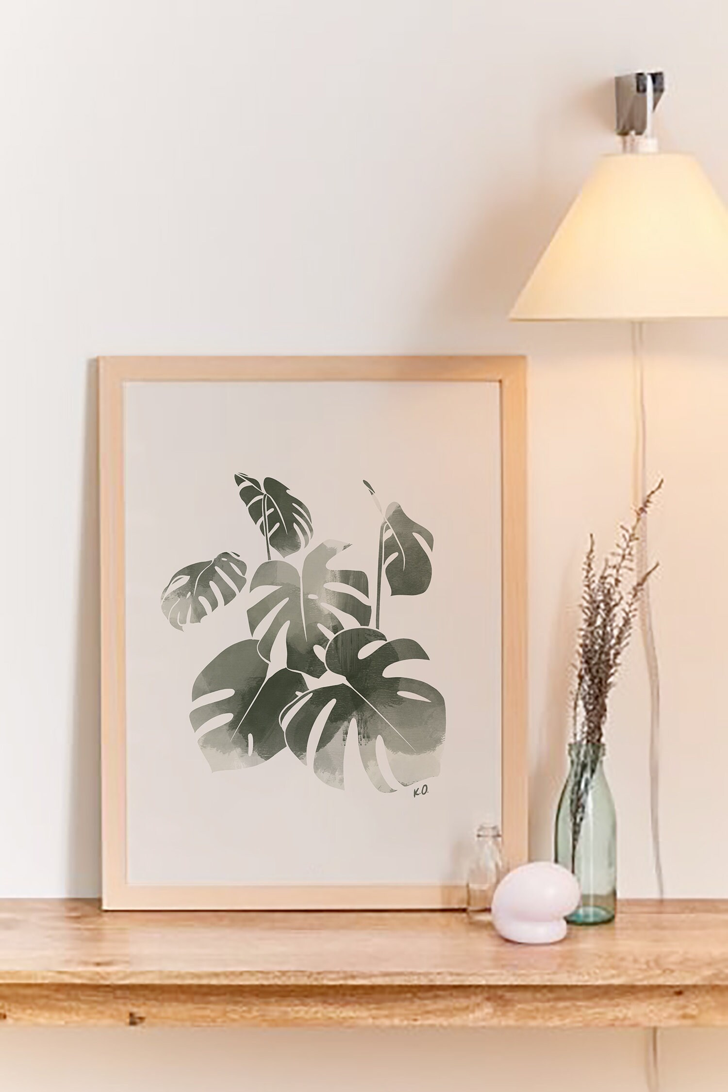 Monstera Art Print Art Print Foliage Abstract - Etsy