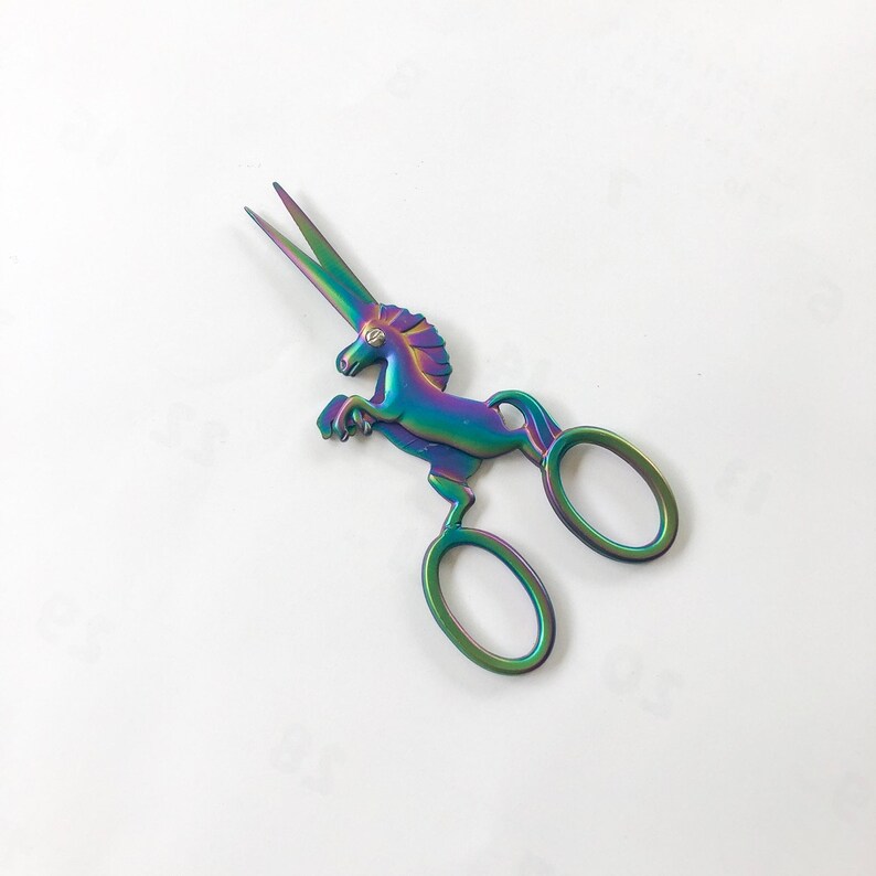 Rainbow Unicorn Embroidery Scissors // Craft Snips // Yarn - Etsy