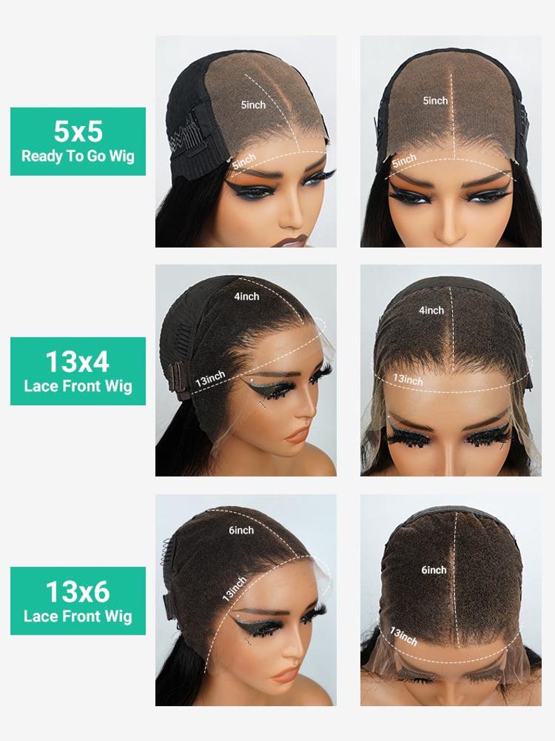 Jet Black Shag / Wolf Cut Human Hair Wig - 13x4/13x6/5x5 Lace Front Wig ...