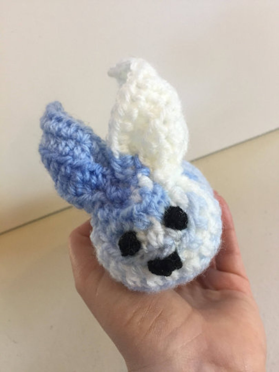 Bunny Rabbit Yarn Crochet Doll Chic Easter Small Stuffed - Etsy