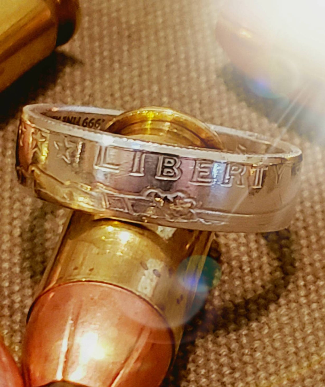 SILVER LIBERTY RING | Etsy