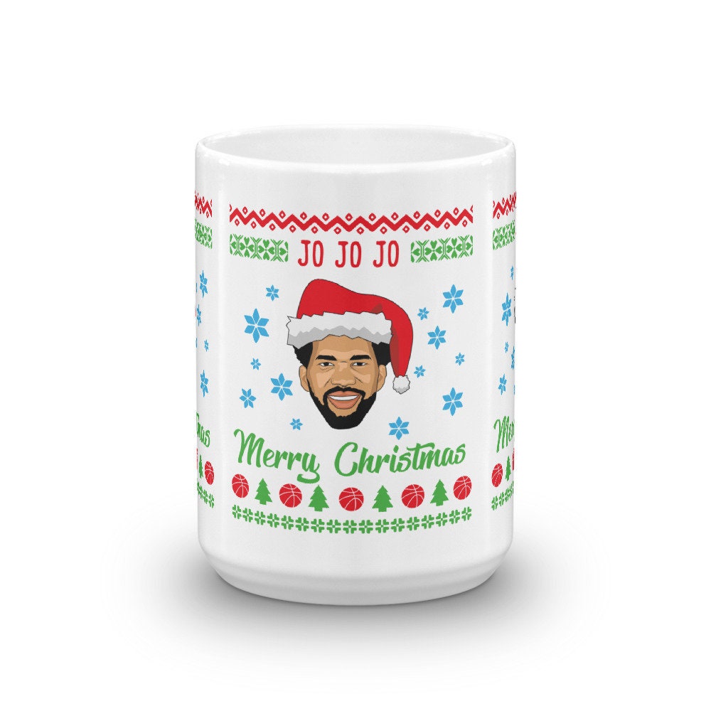 Joel Embiid Ugly Christmas Coffee Mug 76ers Christmas Mug | Etsy