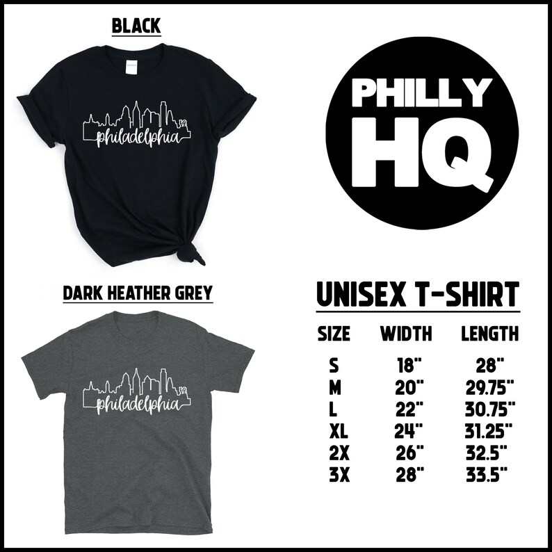 Philadelphia Skyline | Shirt | Tank Top | Sweatshirt | Hoodie | Philly ...