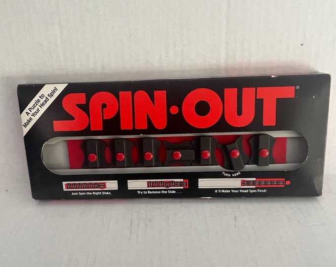Vintage Spin-out Puzzle Game From 1987 Brain Teaser - Etsy