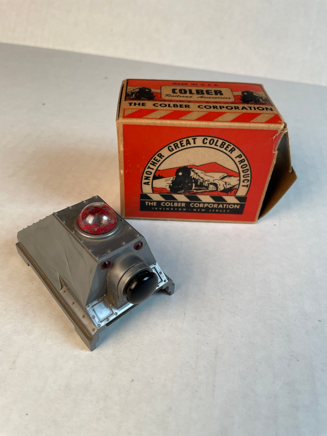 Vintage Model Train Colber 111 Gray / Silver Lighted Dead End Bumper - Etsy