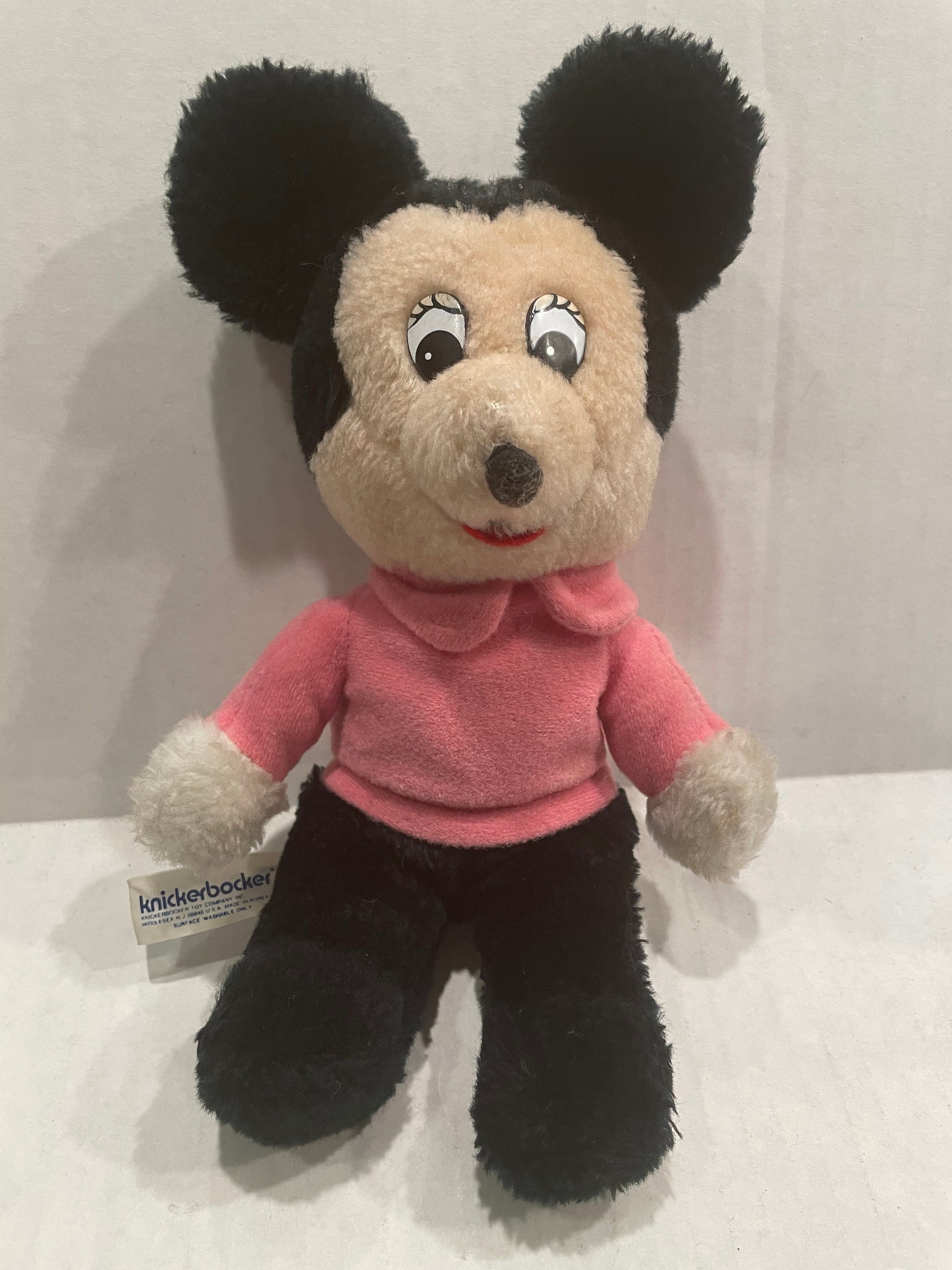 Vintage Knickerbocker 1970s Minnie Mouse Plush Doll Stuffed Animal-rare ...