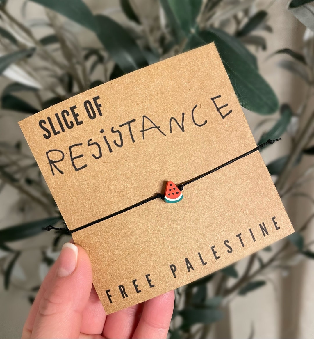 Palestine Watermelon Bracelet Slice of Resistance Free Palestine - Etsy
