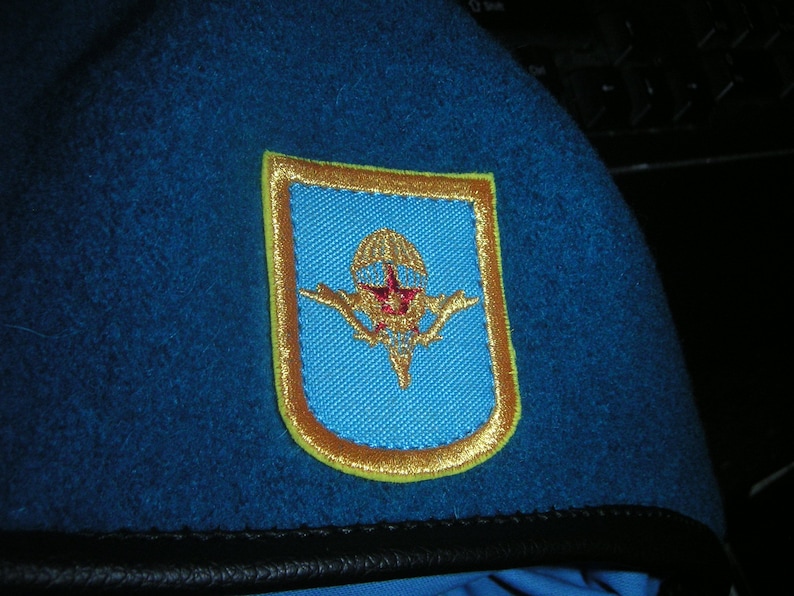 Kazakhstan VDV Airborne Blue Beret Hat - Etsy