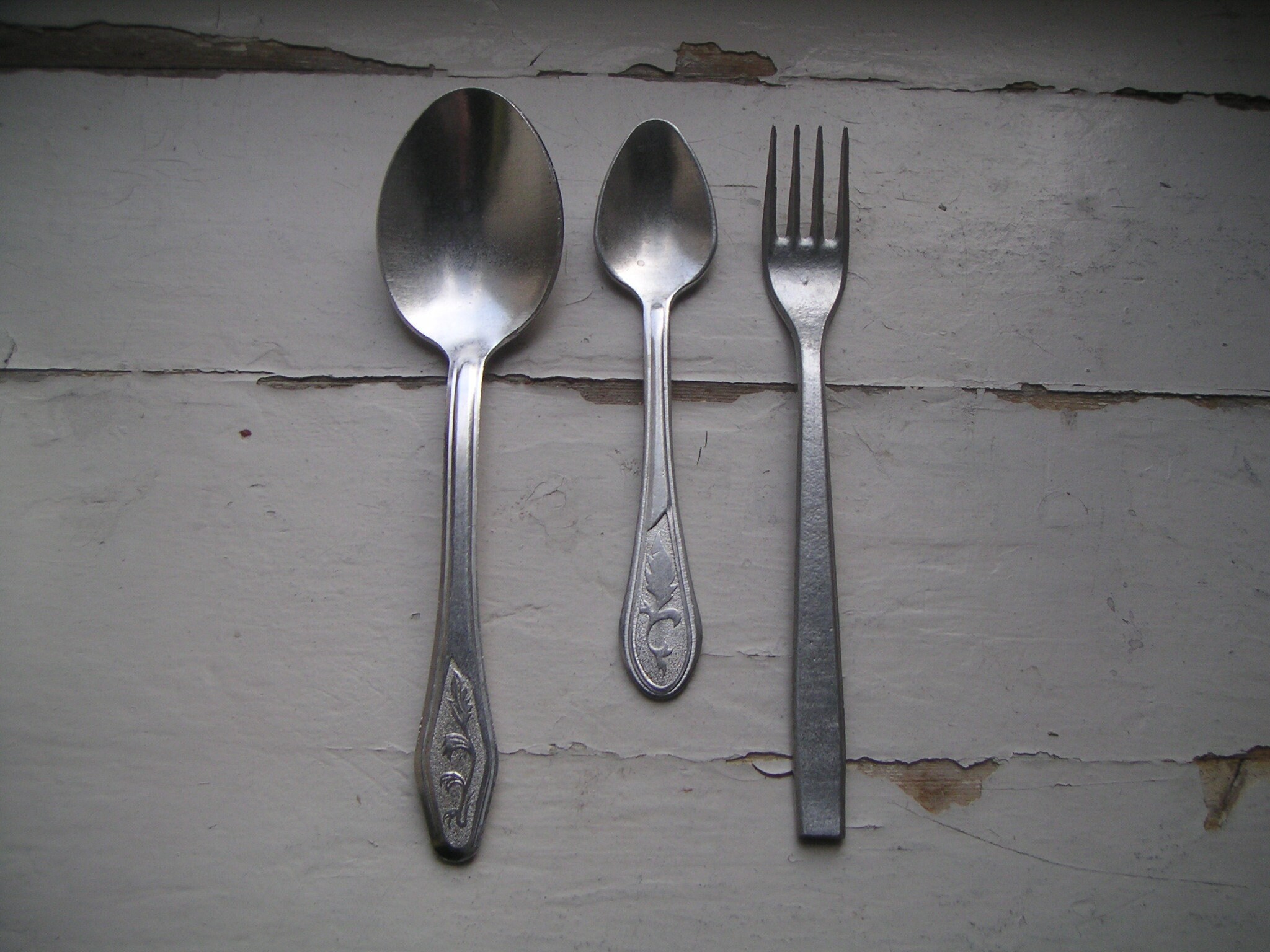 Kazakh Russian Soviet Army Aluminium Mess Kit: Cup, Plate, Fork and 2 ...