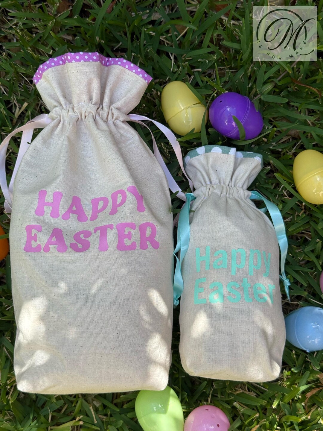 Personalised Easter Drawstring Gift Bag - Etsy Australia