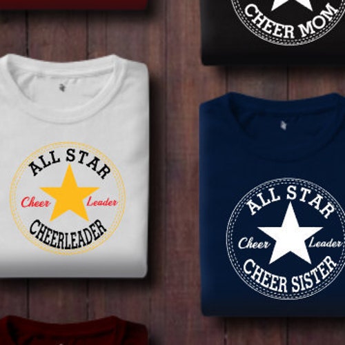 All Star Cheer Family Svg 5 File Bundle - Etsy